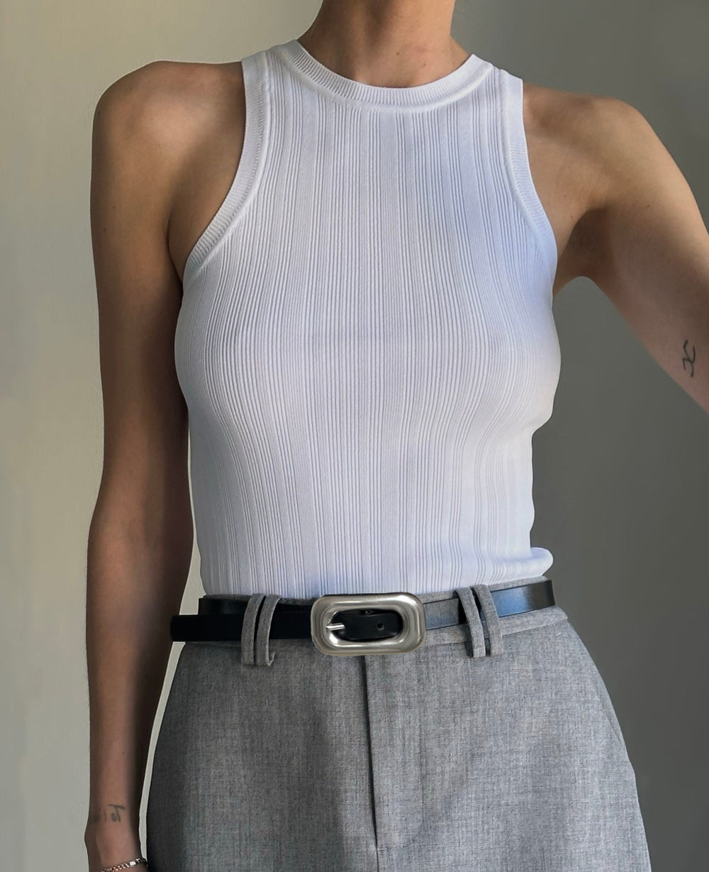 FLOW TANK TOP | pure white